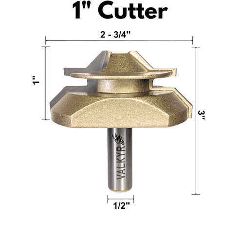 TimberLock™ 45° Lock Miter Router Bit - 1/2" Shank – Valkyr Tools