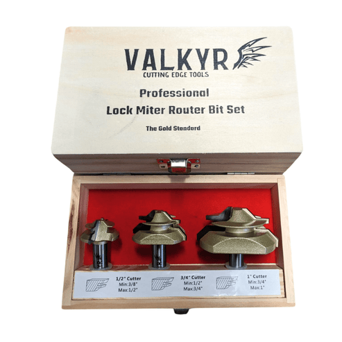 TimberLock™ 45° Lock Miter Router Bit - 1/2" Shank – Valkyr Tools