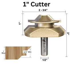 TimberLock™ 45° Lock Miter Router Bit - 1/2" Shank – Valkyr Tools